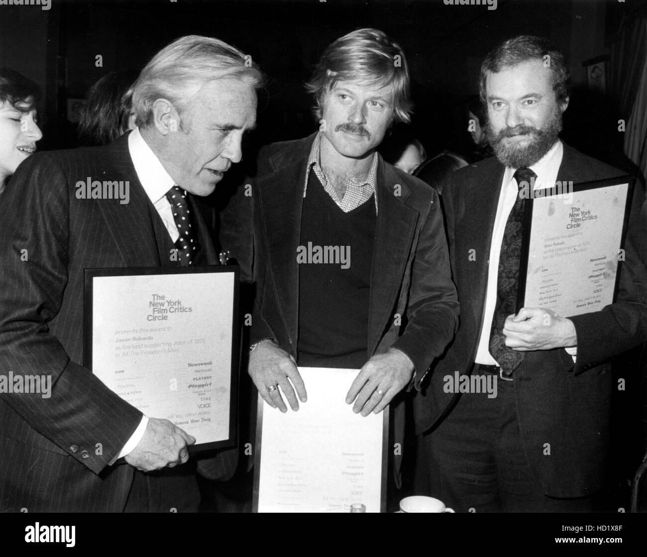 From left, ALL THE PRESIDENT'S MEN honorees Jason Robards, Jr., Robert ...