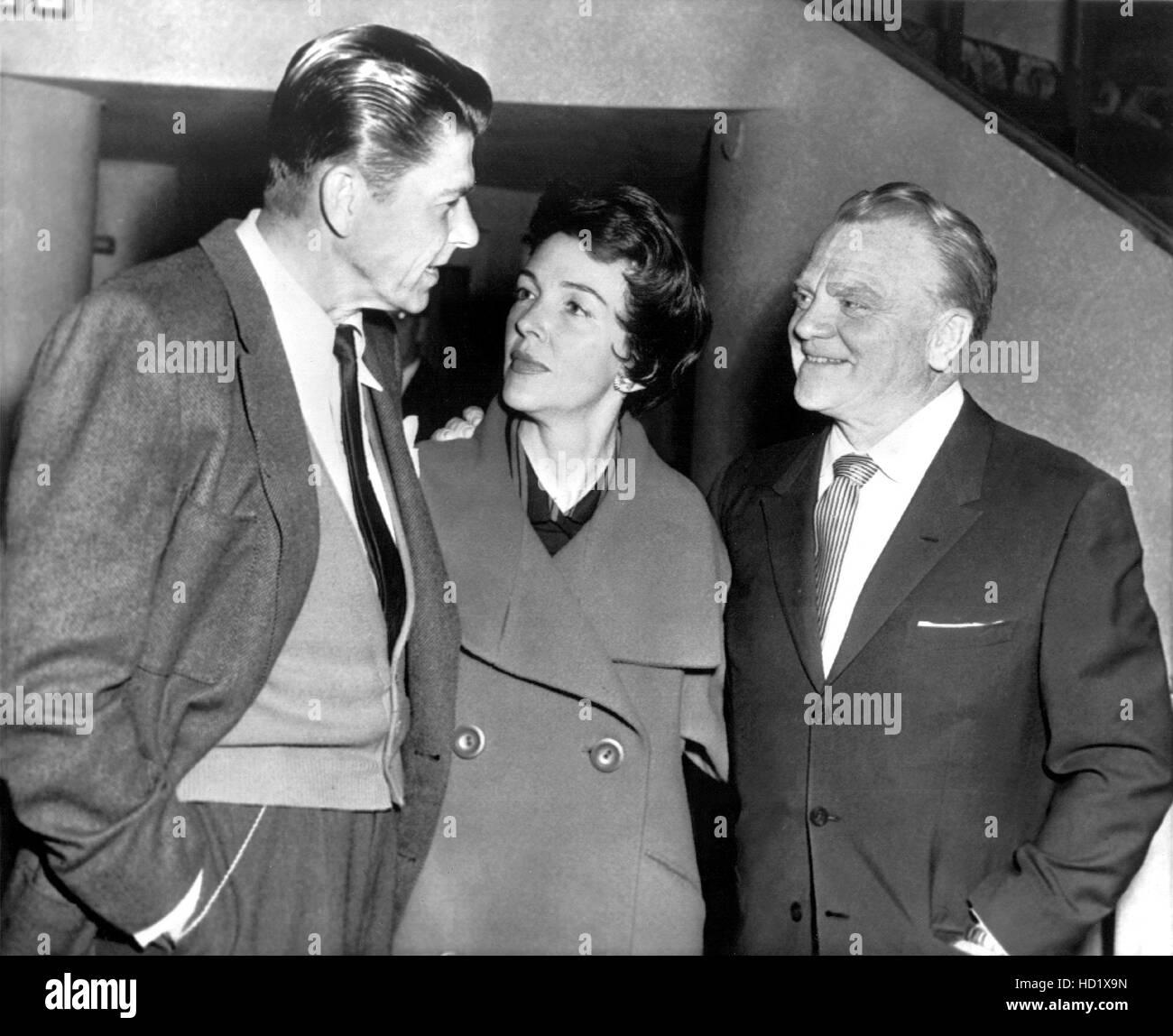SAG President Ronald Reagan, Nancy Reagan, James Cagney at Screen ...