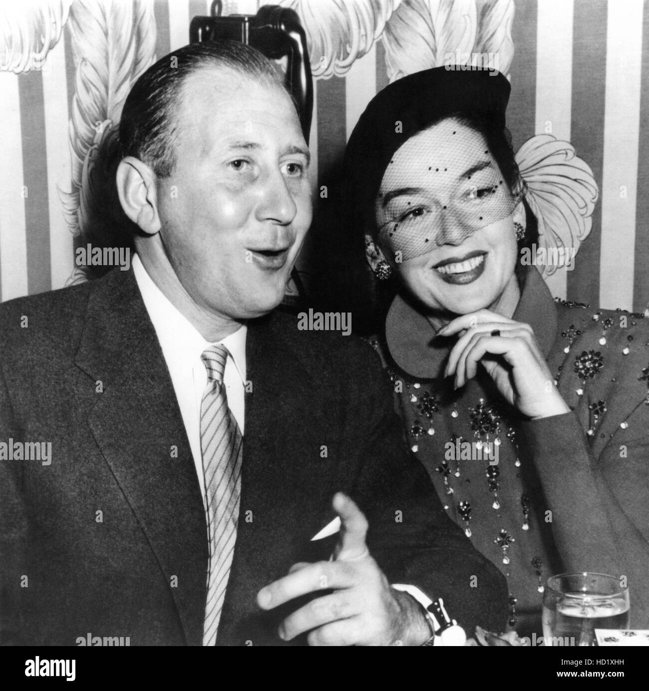 From left: producer Fred Brisson with his wife, Rosalind Russell, at ...