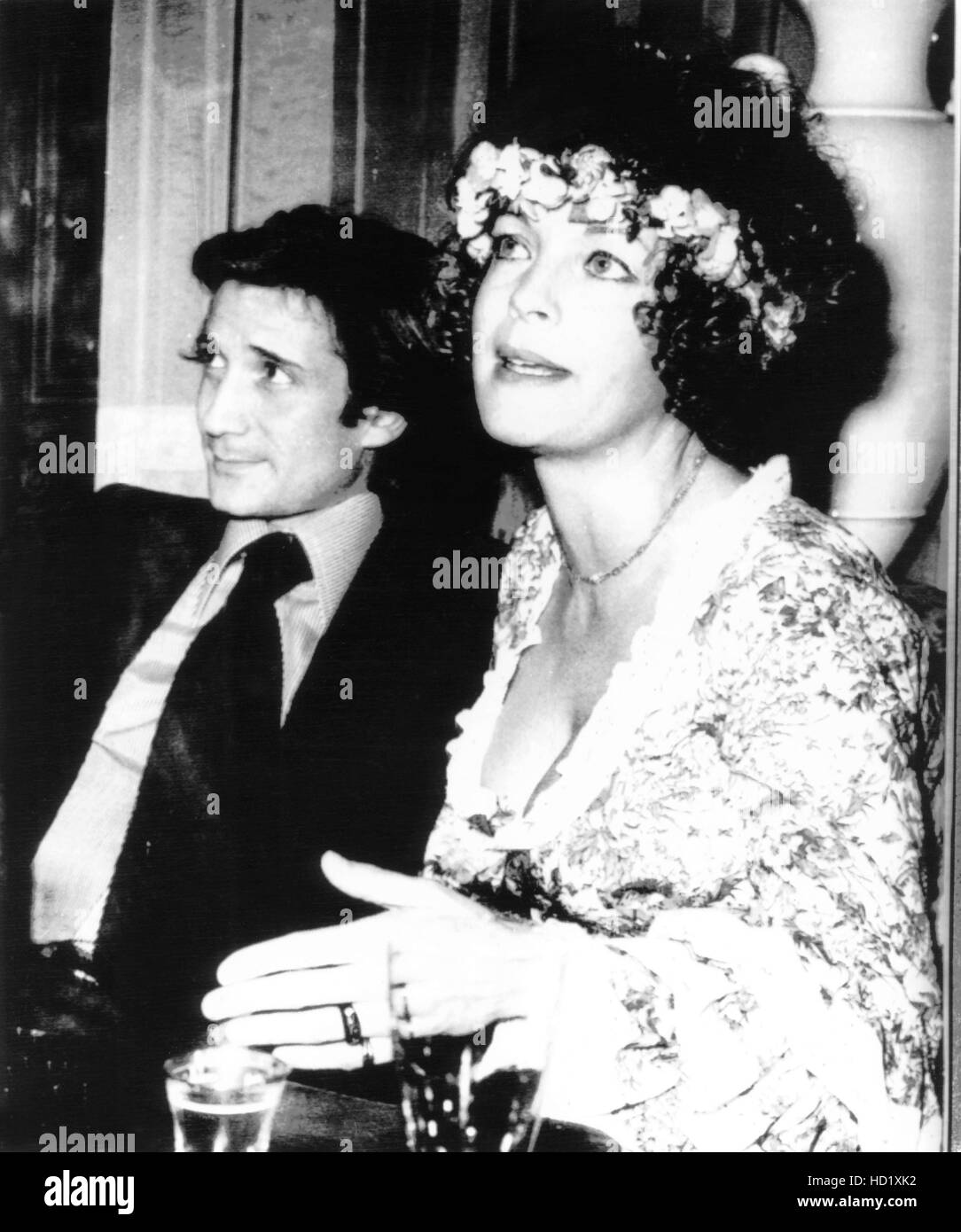 The West Berlin wedding of Romy Schneider, right, and her second ...