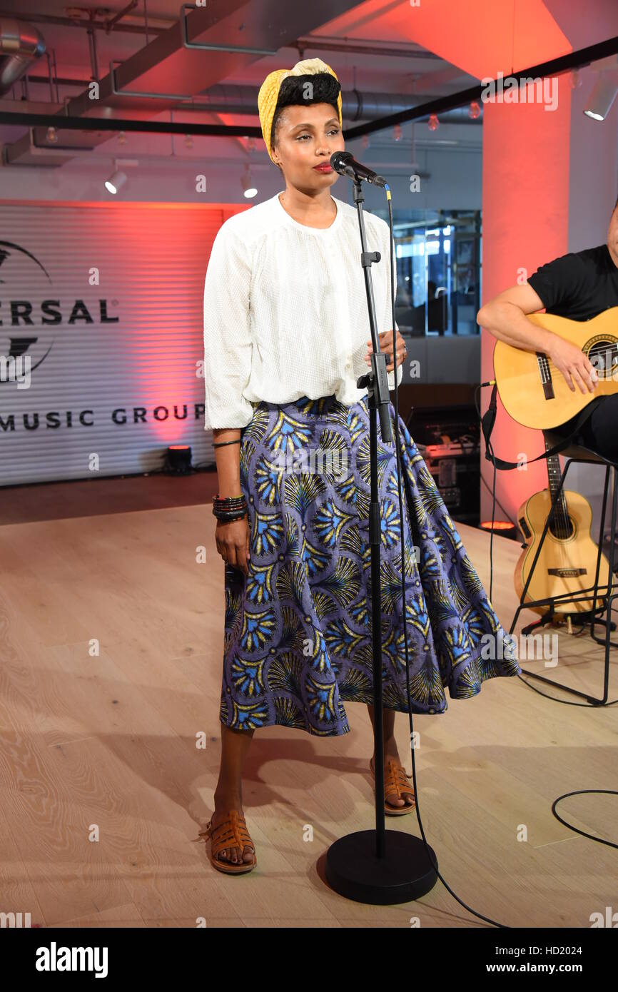 French singer Imany promoting her latest album 'The wrong kind of war ...