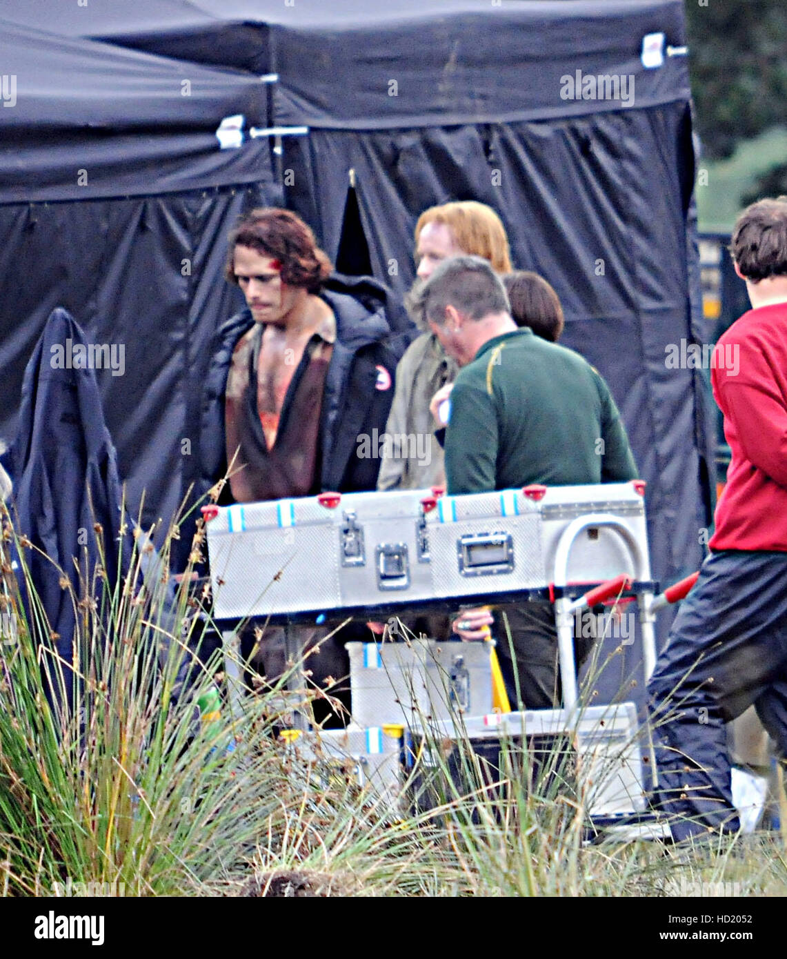 Sam Heughan and cast films Battle of Culloden scenes for 'Outlander ...