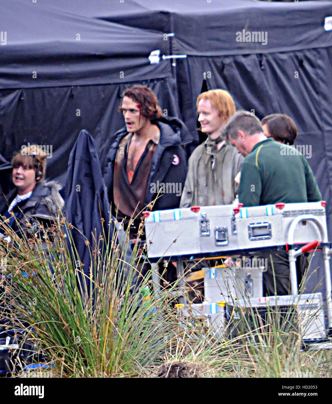 Sam Heughan and cast films Battle of Culloden scenes for 'Outlander ...