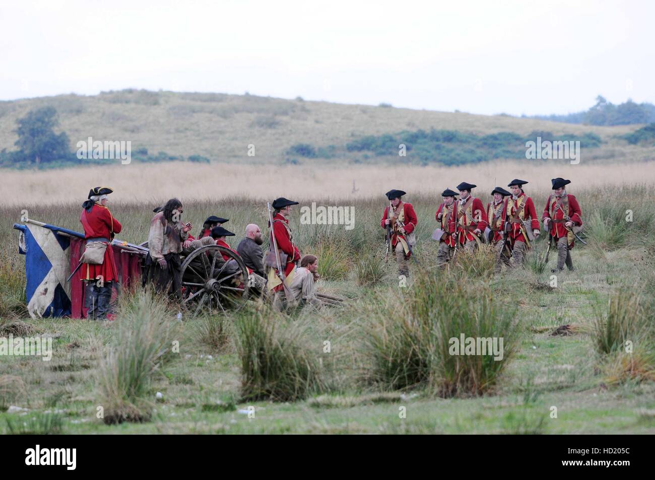 Sam Heughan and cast films Battle of Culloden scenes for 'Outlander ...