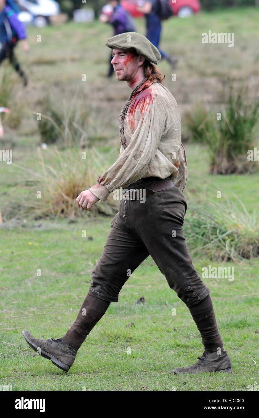 Sam Heughan and cast films Battle of Culloden scenes for 'Outlander ...