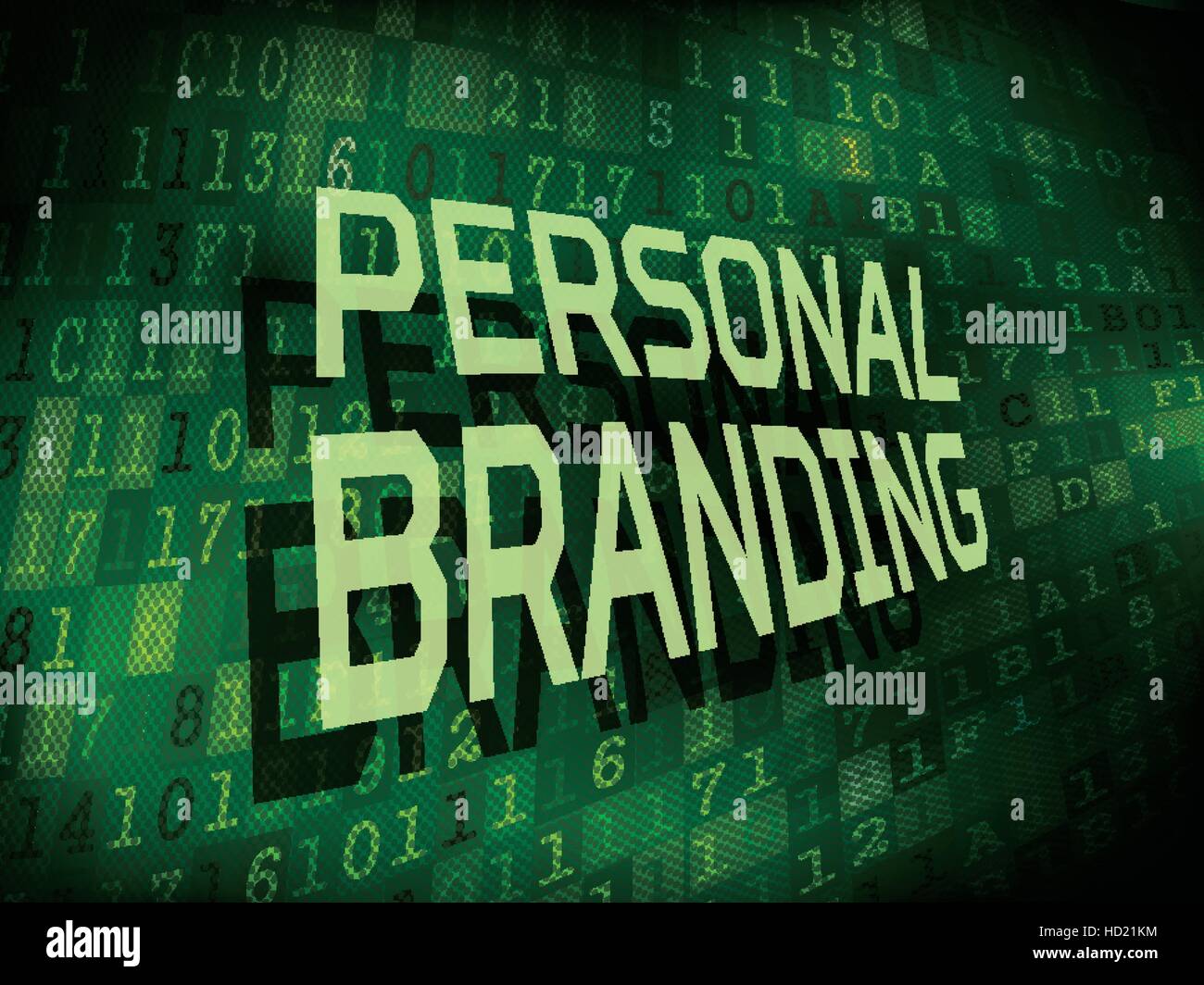 personal branding words isolated on internet digital background Stock ...