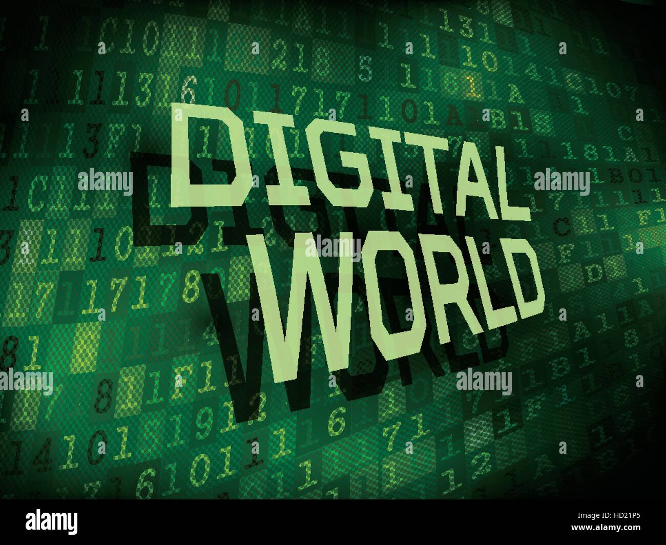 digital world words isolated on internet digital background Stock ...