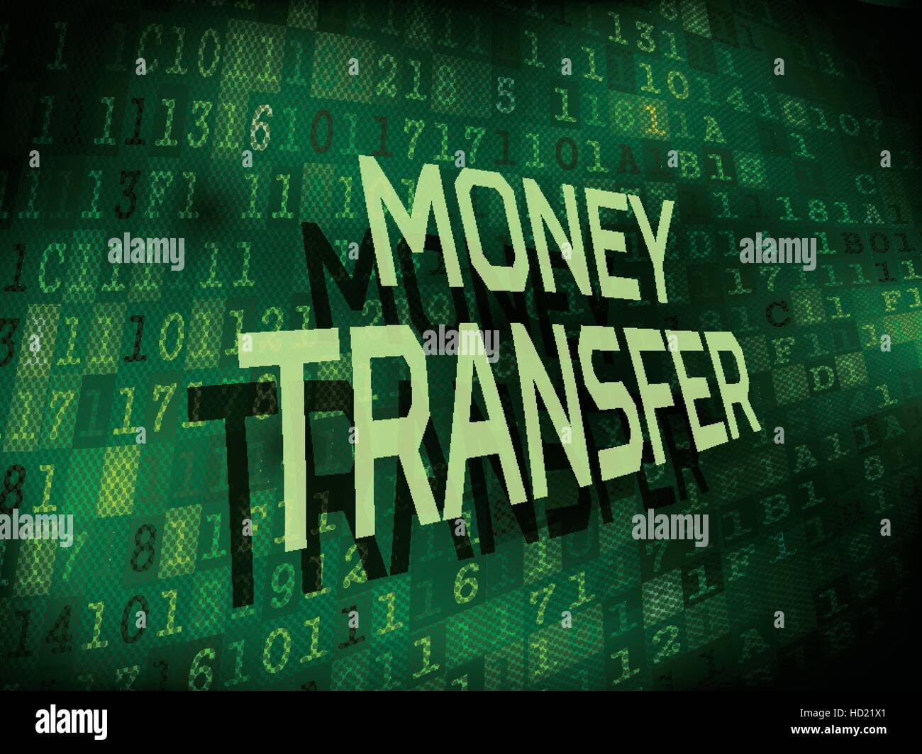 money transfer words isolated on internet digital background Stock ...
