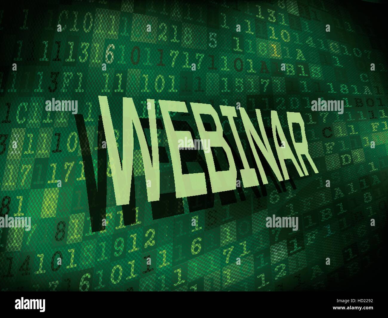 webinar word isolated on internet digital background Stock Vector Image ...