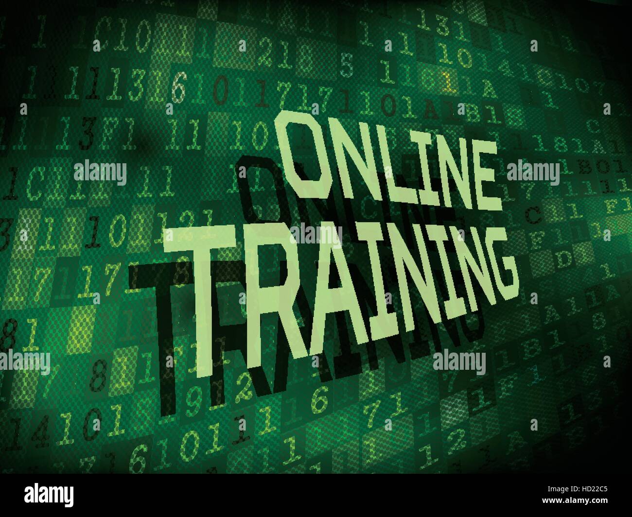 online training words isolated on internet digital background Stock ...
