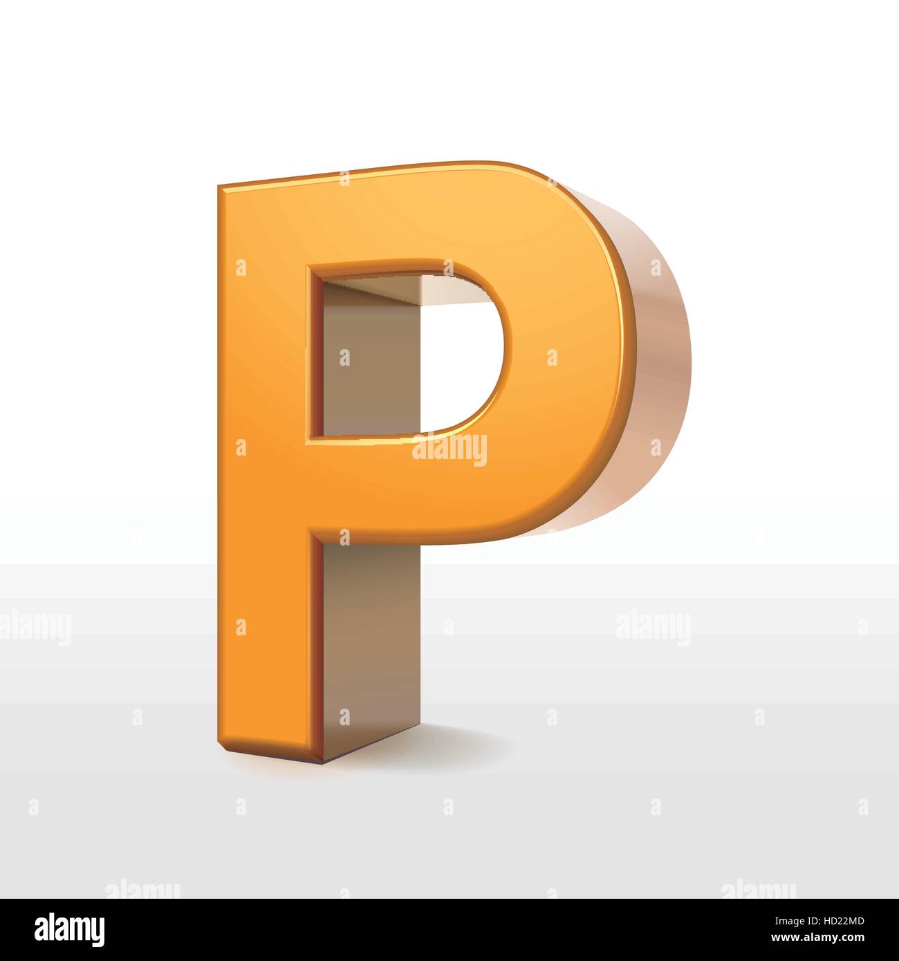 golden 3d alphabet P isolated on white Stock Vector Image & Art - Alamy