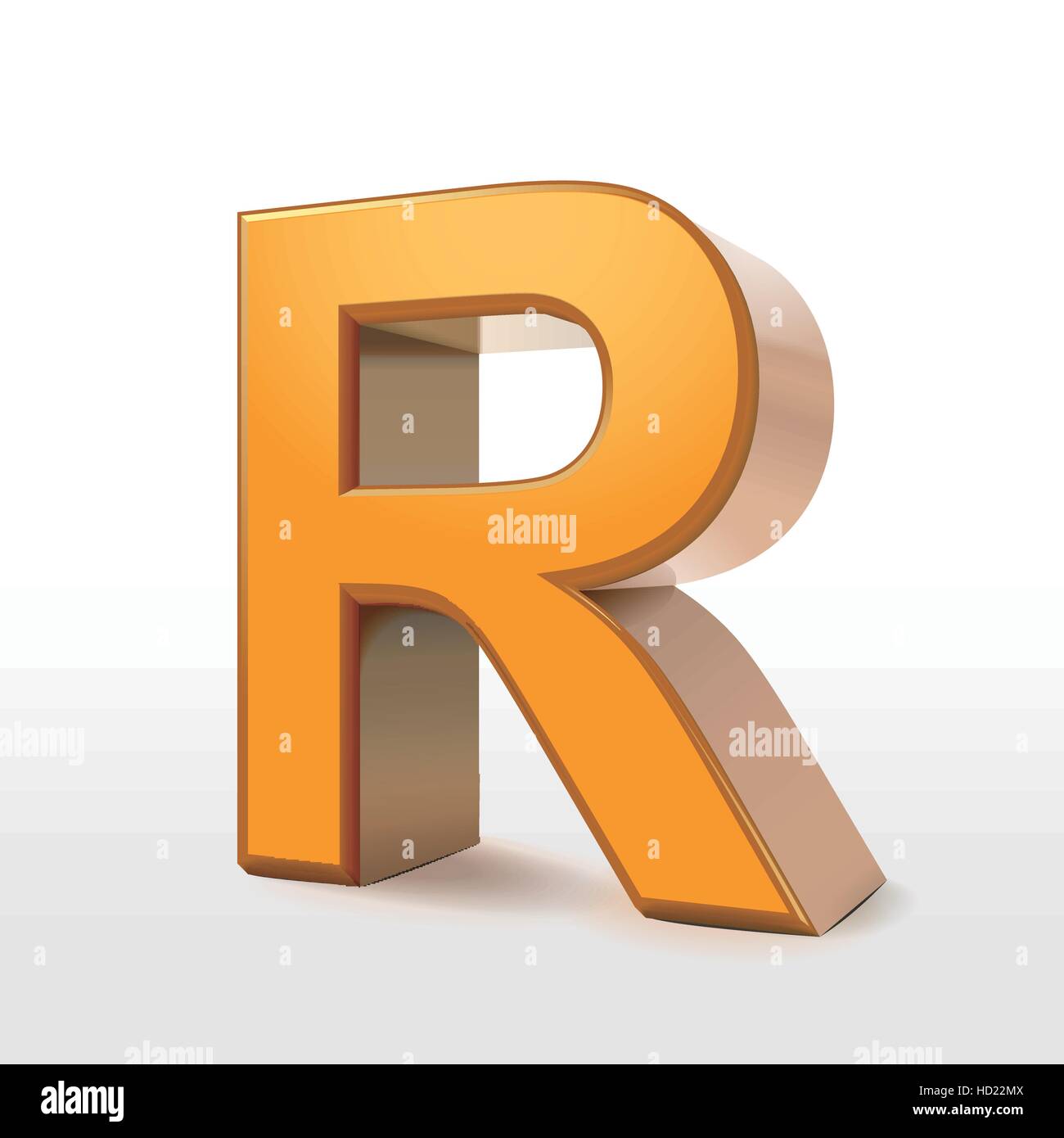 golden 3d alphabet R isolated on white Stock Vector Image & Art - Alamy