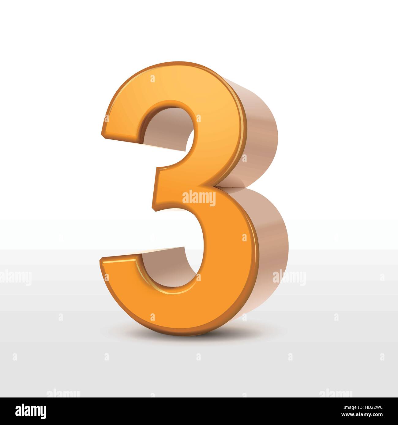 3d number 3 hi-res stock photography and images - Alamy