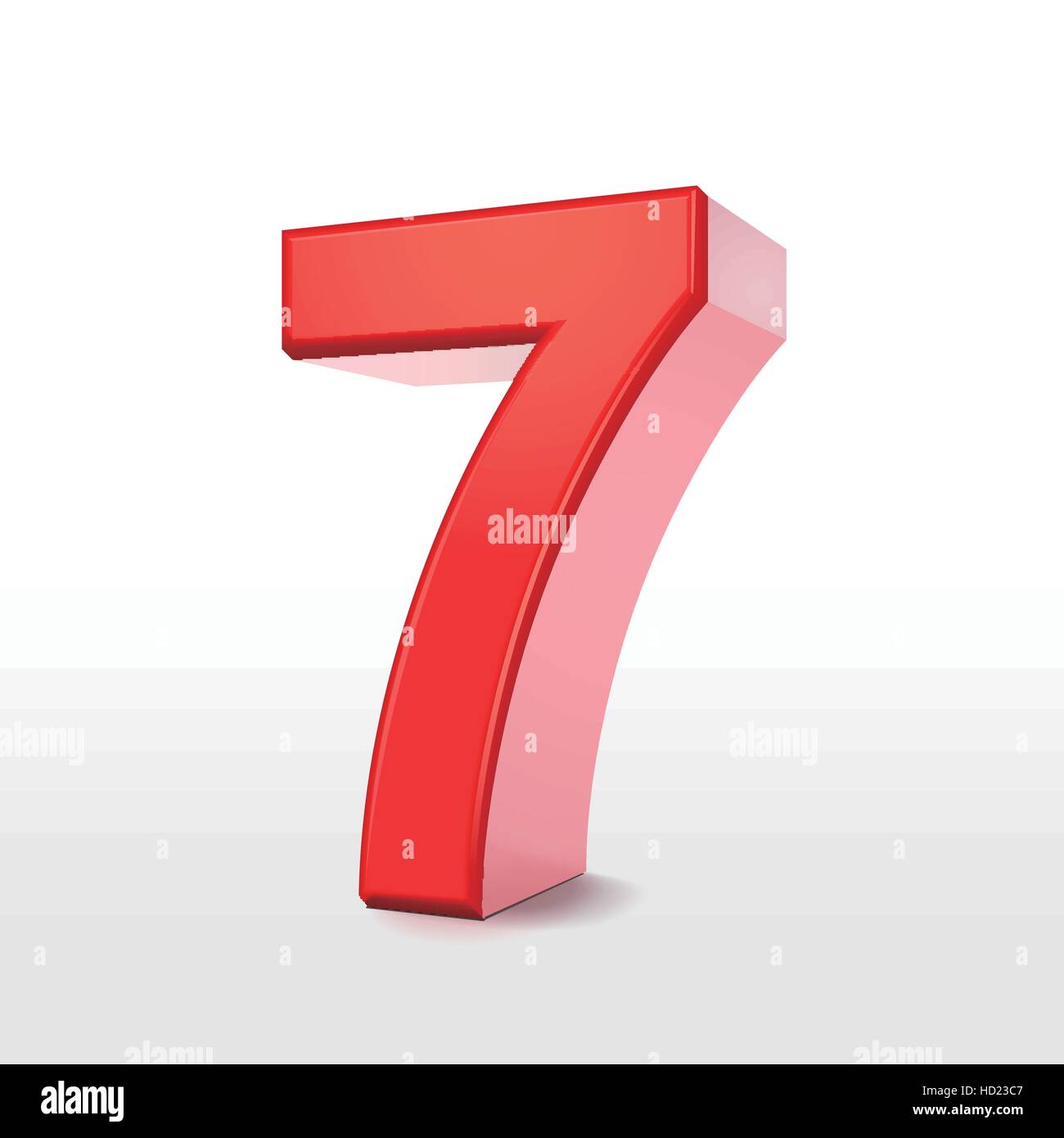 3d number 7 Stock Vector Images - Alamy