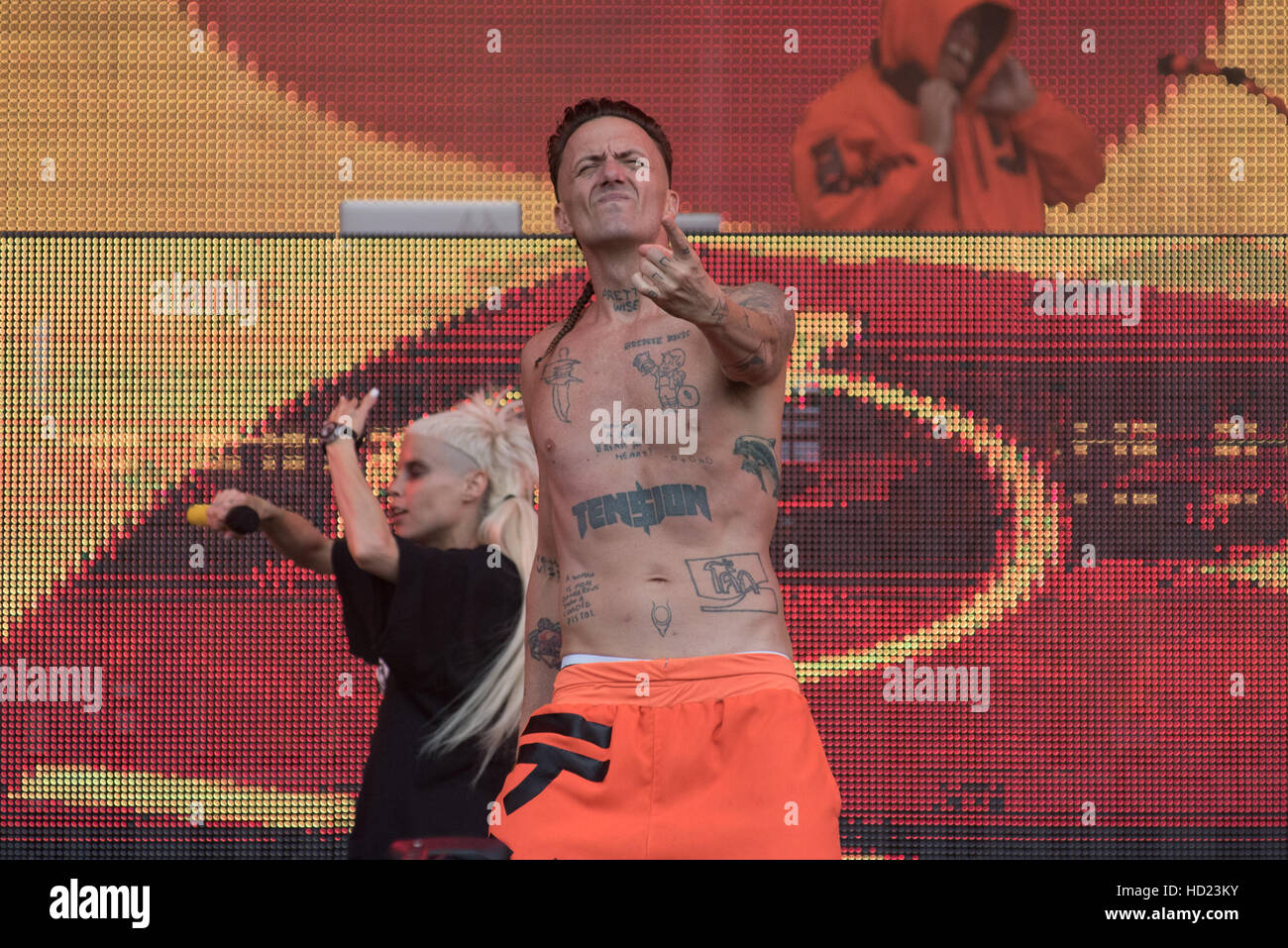 Performances Leeds Festival 2016 Day 2 Featuring: Die Antwoord Where ...