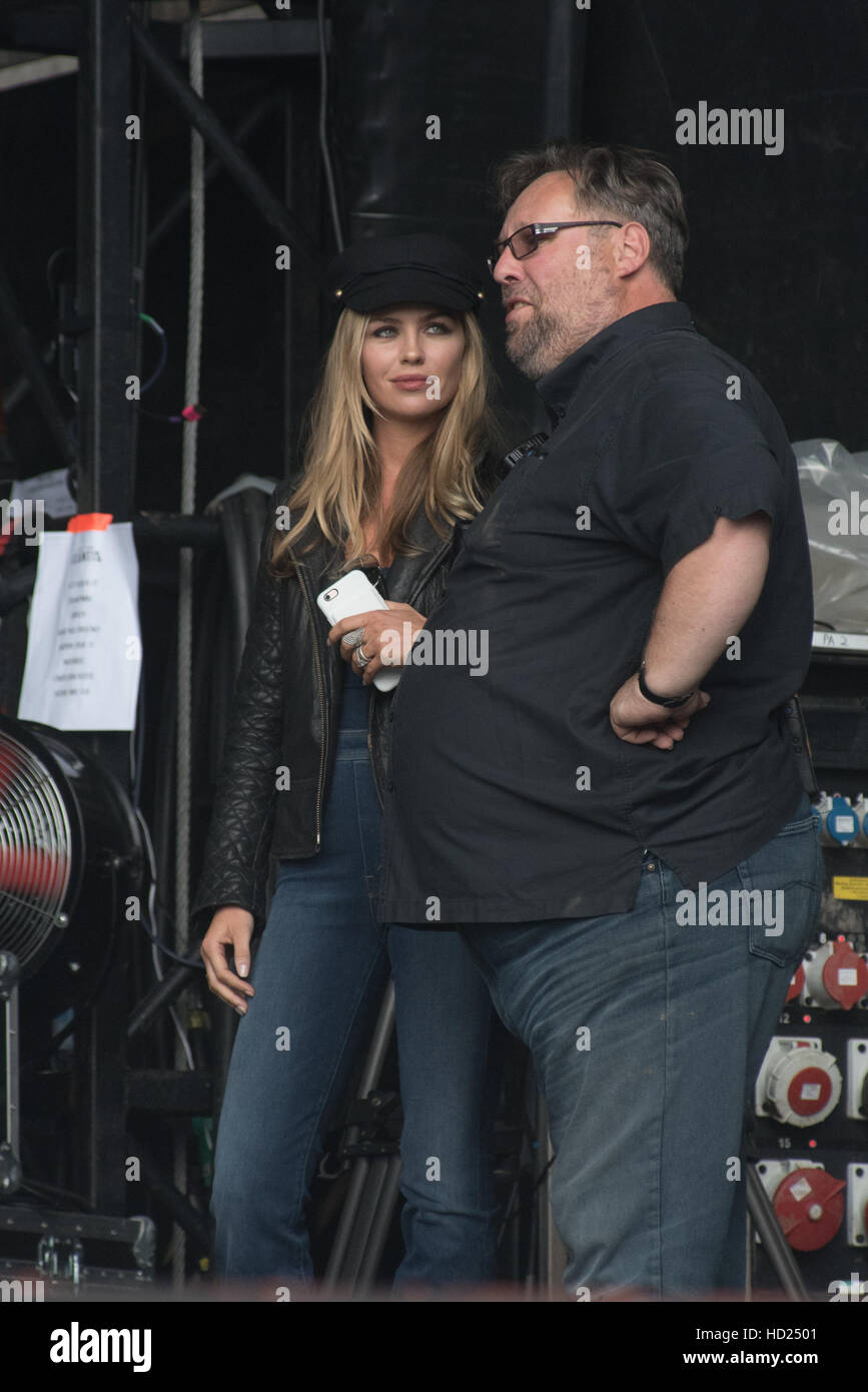 Abby Clancy Peter Crouch watch Juda at Leeds Festival. Abby Clancy's ...