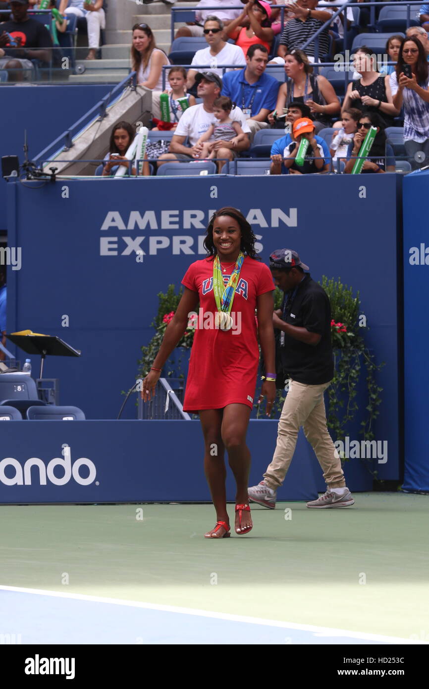Simone Manuel attending the 2016 Arthur Ashe Kids' Day held at the USTA ...
