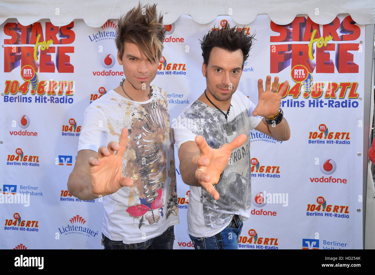The Ehrlich Brothers attending the Stars For Free 2016 Open Air ...