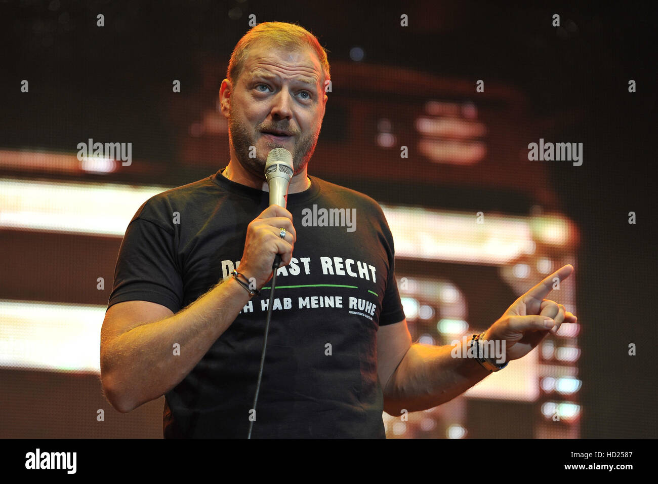 Mario Barth performs on stage at the Stars For Free 2016 Open Air ...