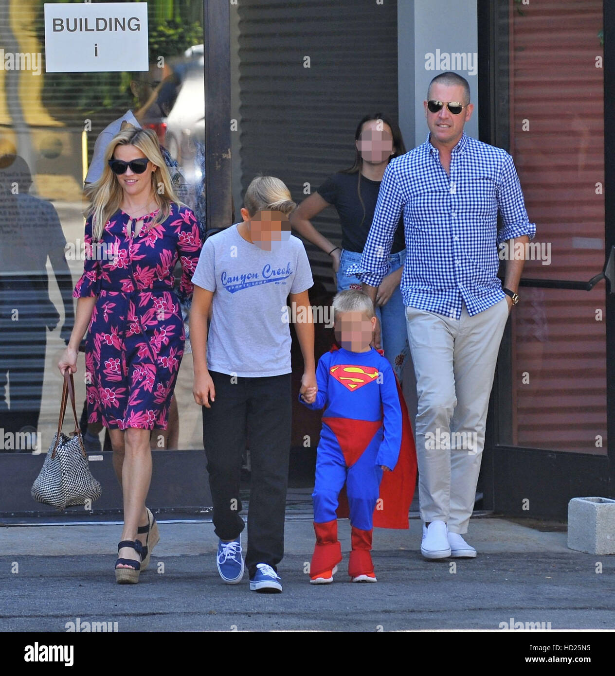 Reese Witherspoon attending church with her family in Brentwood ...