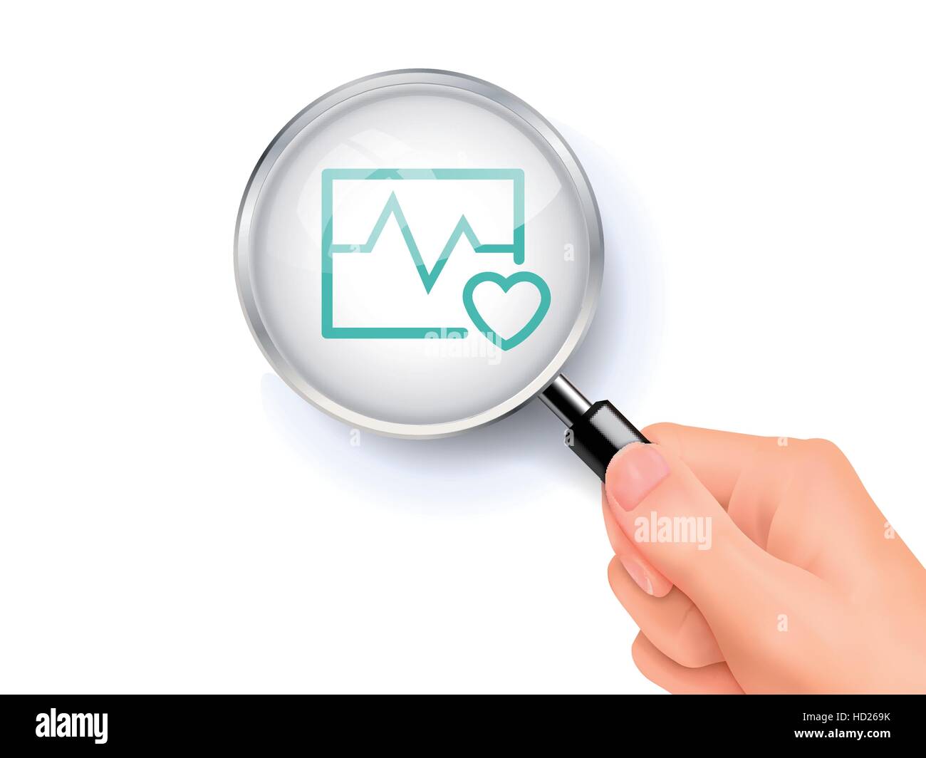 Electrocardiogram ekg ecg showing pulsating hi-res stock photography ...