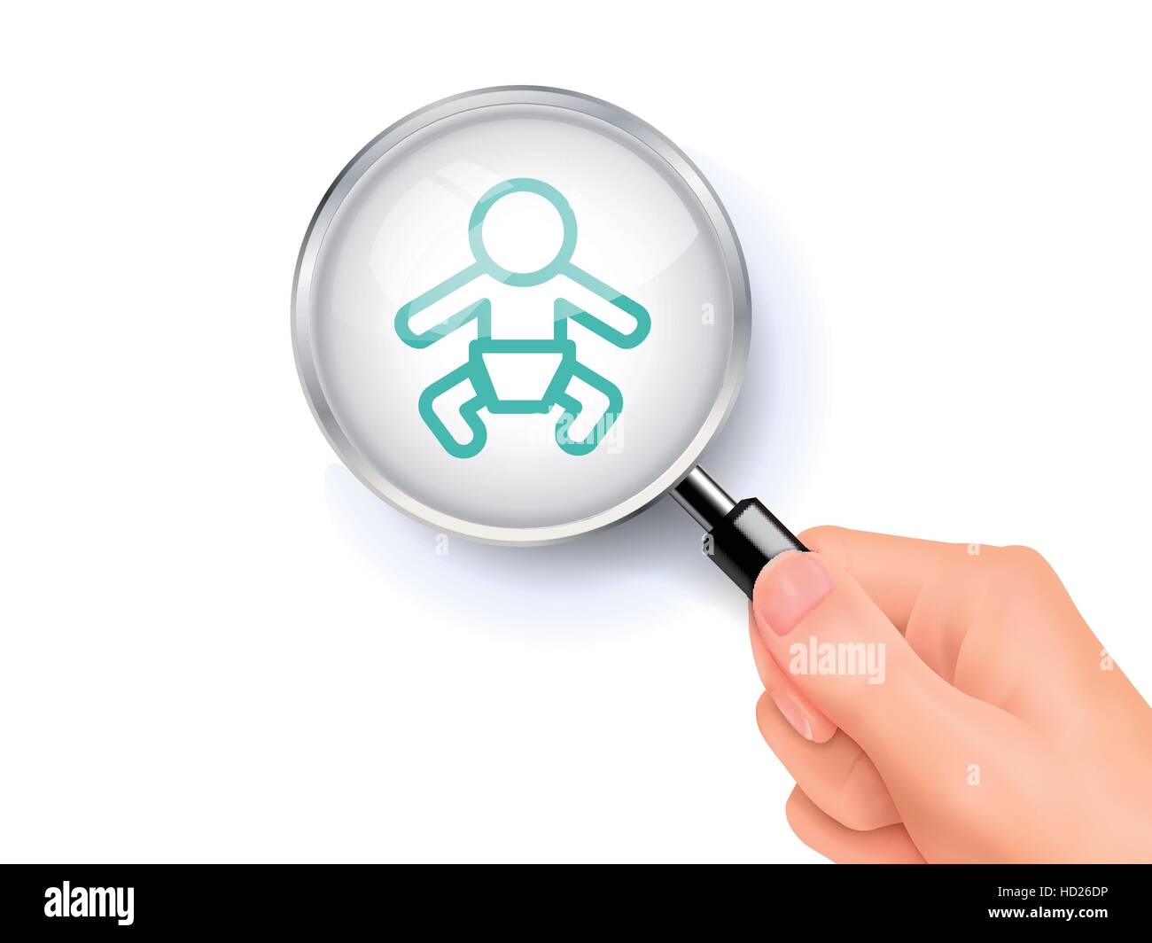 Baby hand up Stock Vector Images - Alamy