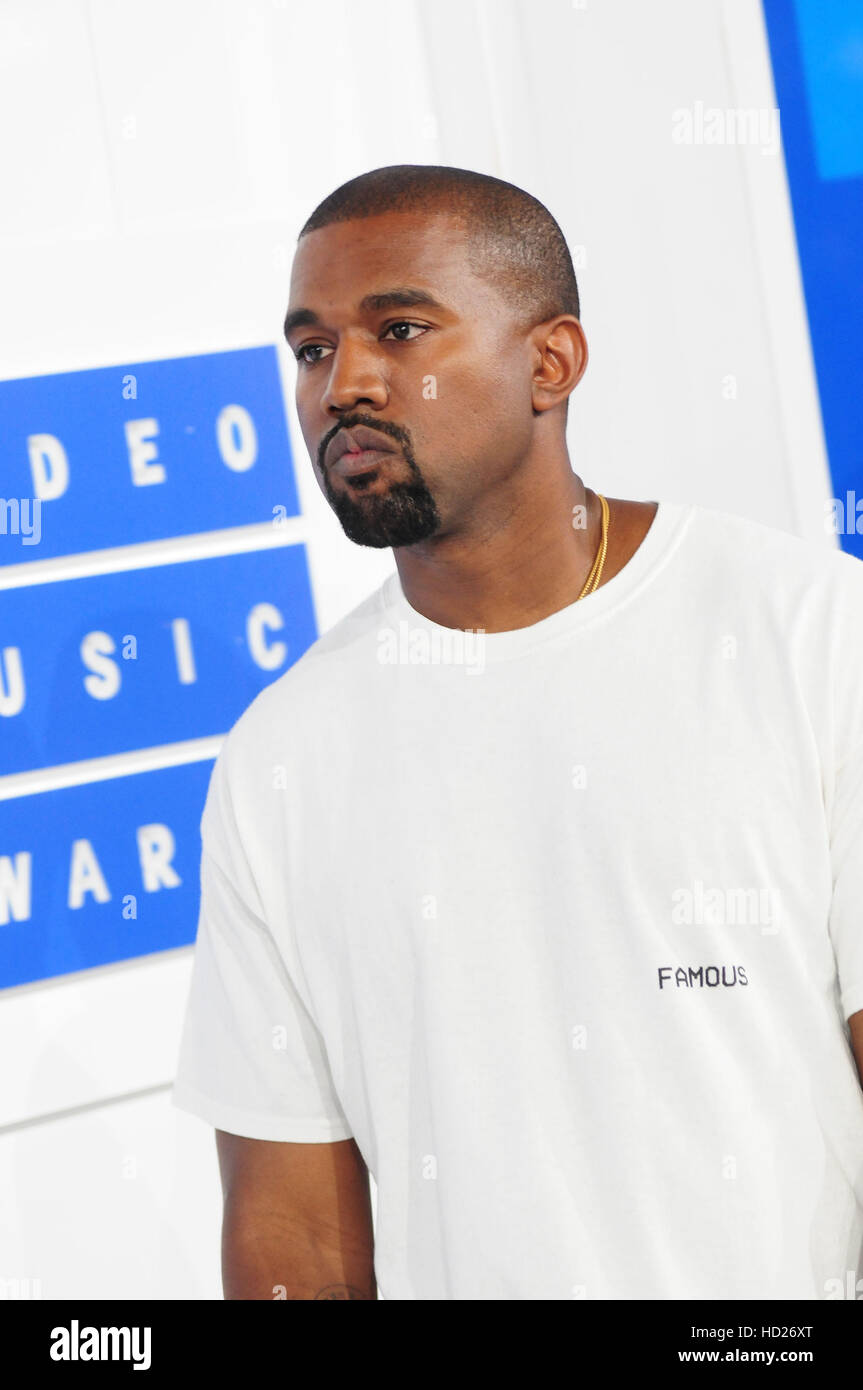 Kanye West attending the MTV Video Music Awards 2016 at the Madison ...
