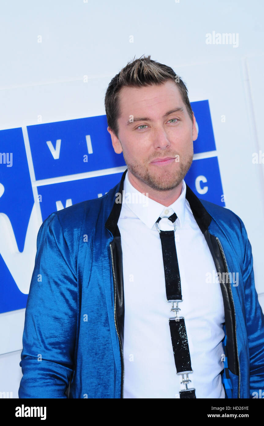 Lance Bass attending the MTV Video Music Awards 2016 at the Madison ...