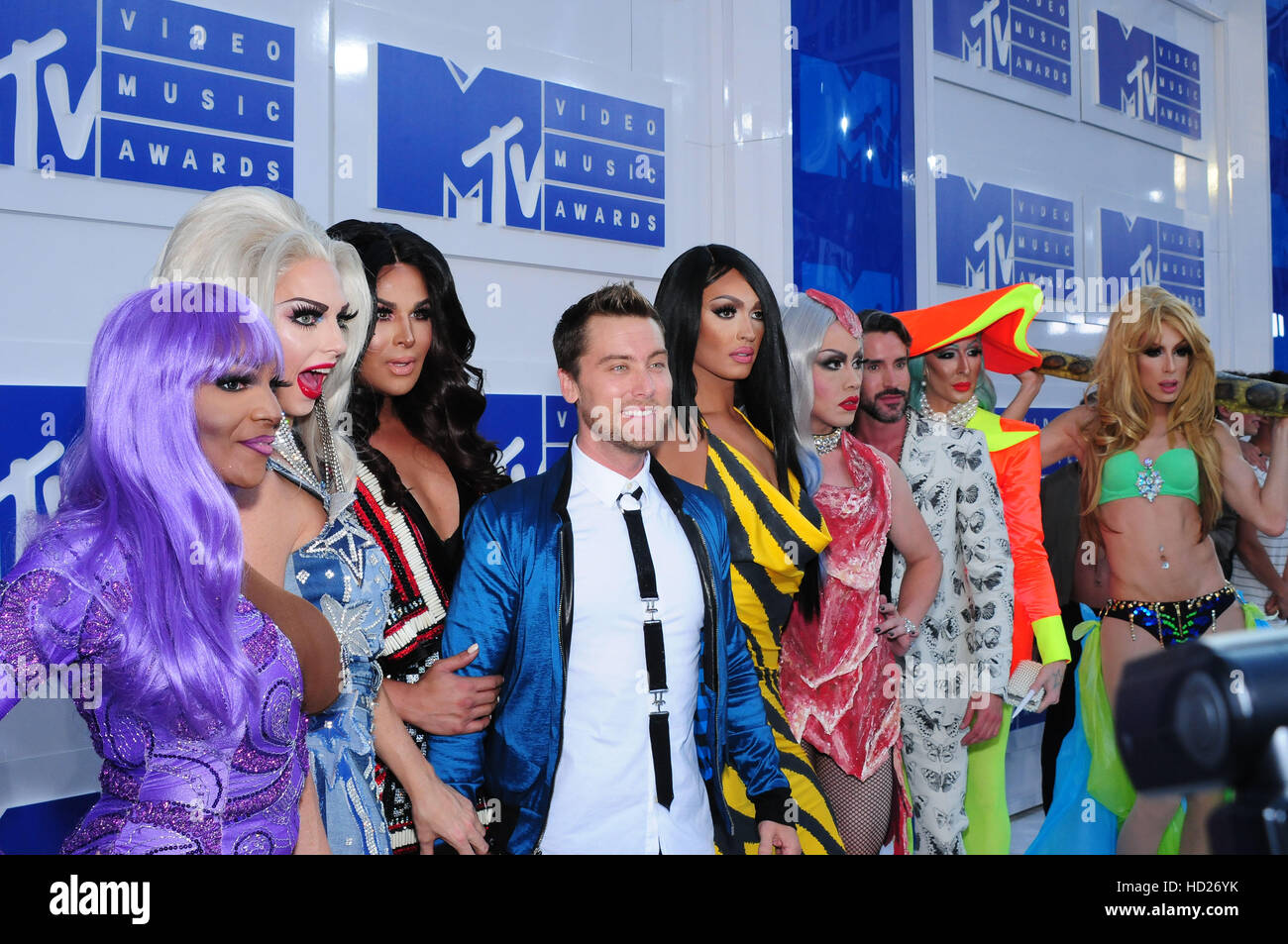 Lance Bass attending the MTV Video Music Awards 2016 at the Madison ...