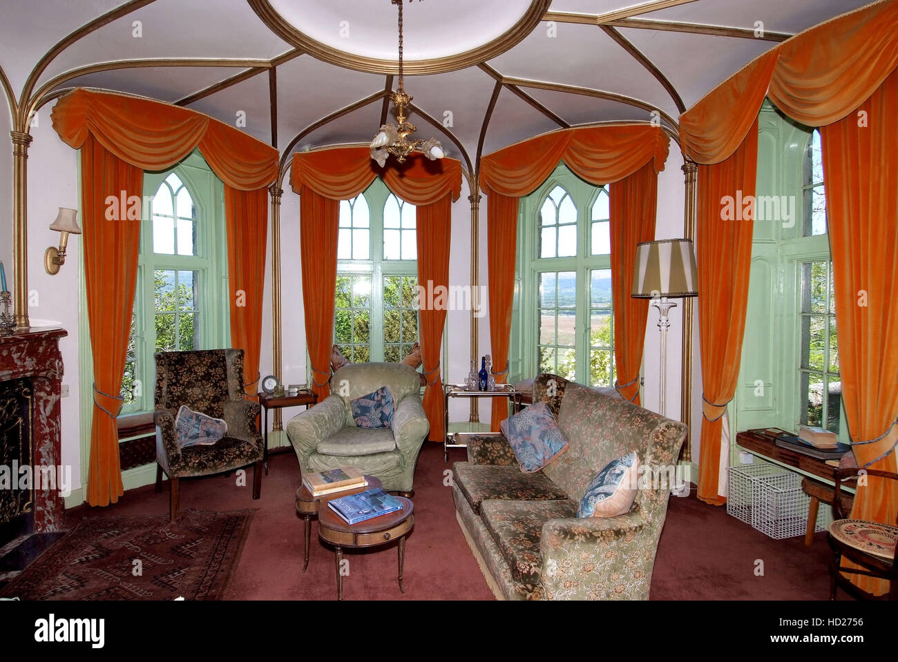 Glandyfi Castle,Machynlleth,Powys,Wales,UK, a mock castle built in 1820 ...