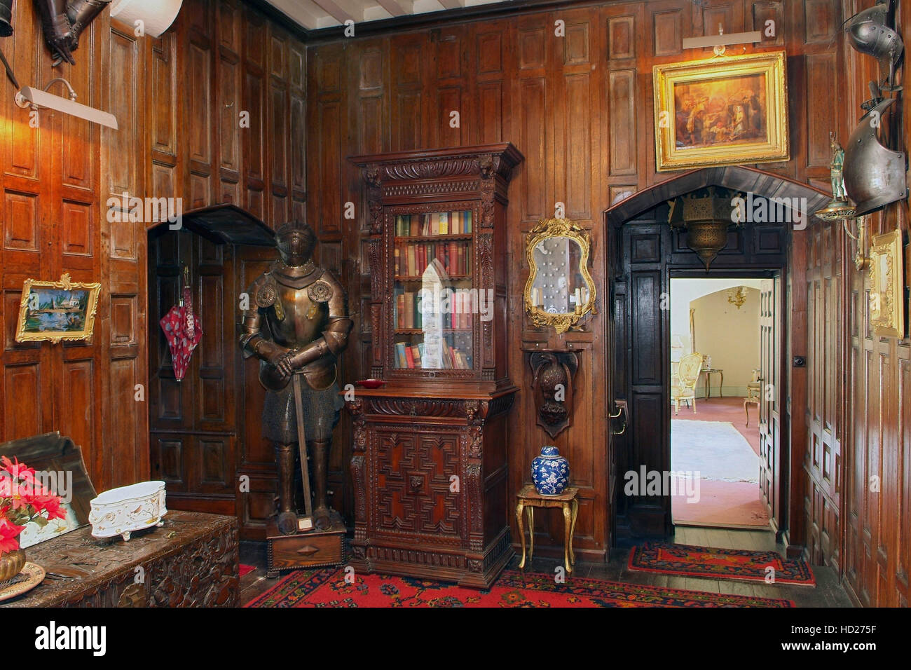 Glandyfi Castle,Machynlleth,Powys,Wales,UK, a mock castle built in 1820 ...