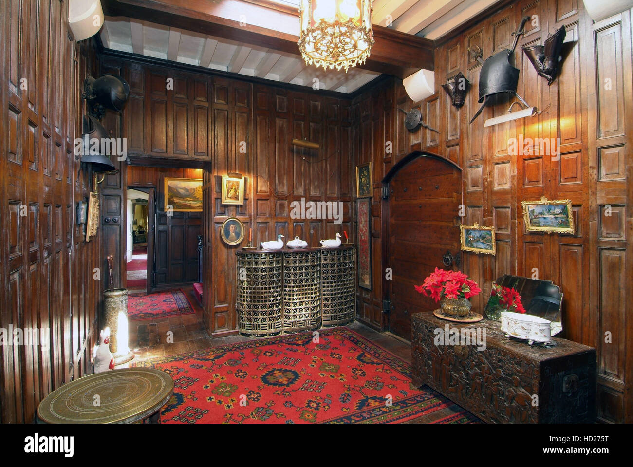 Glandyfi Castle,Machynlleth,Powys,Wales,UK, a mock castle built in 1820 ...