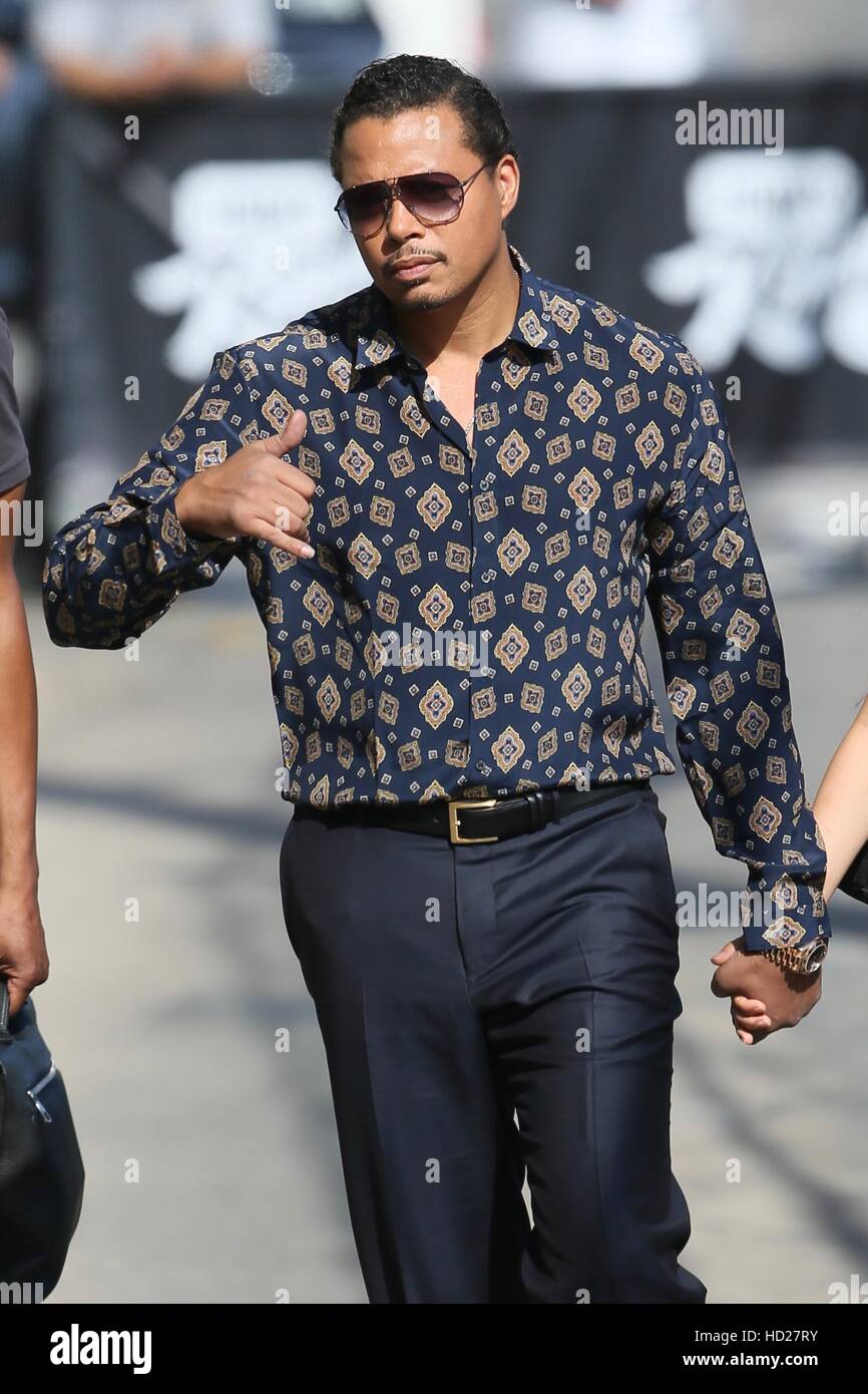 Terrence Howard seen arriving at the ABC studios with for Jimmy Kimmel ...