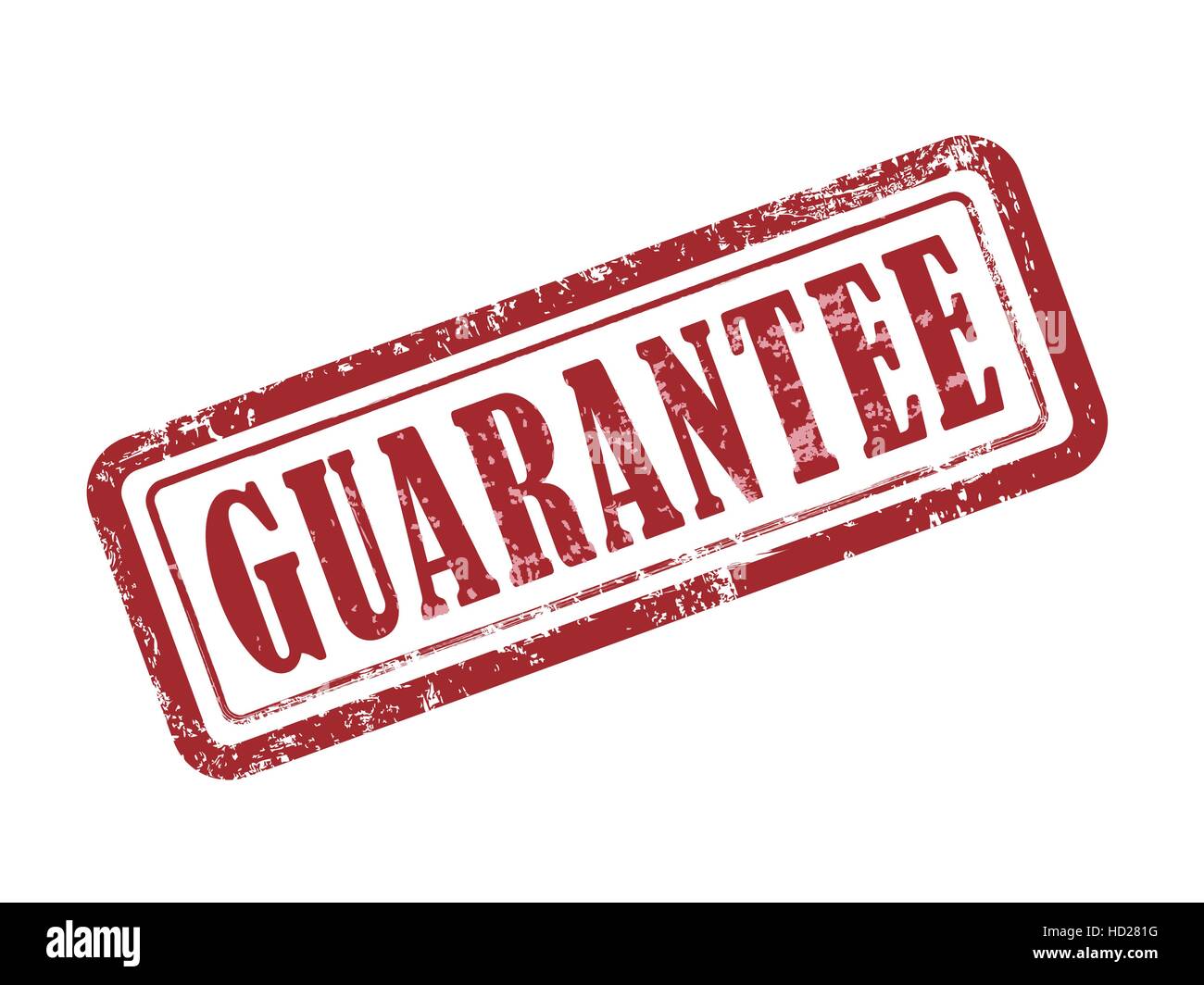 Guarantee in red stamp Cut Out Stock Images & Pictures - Alamy