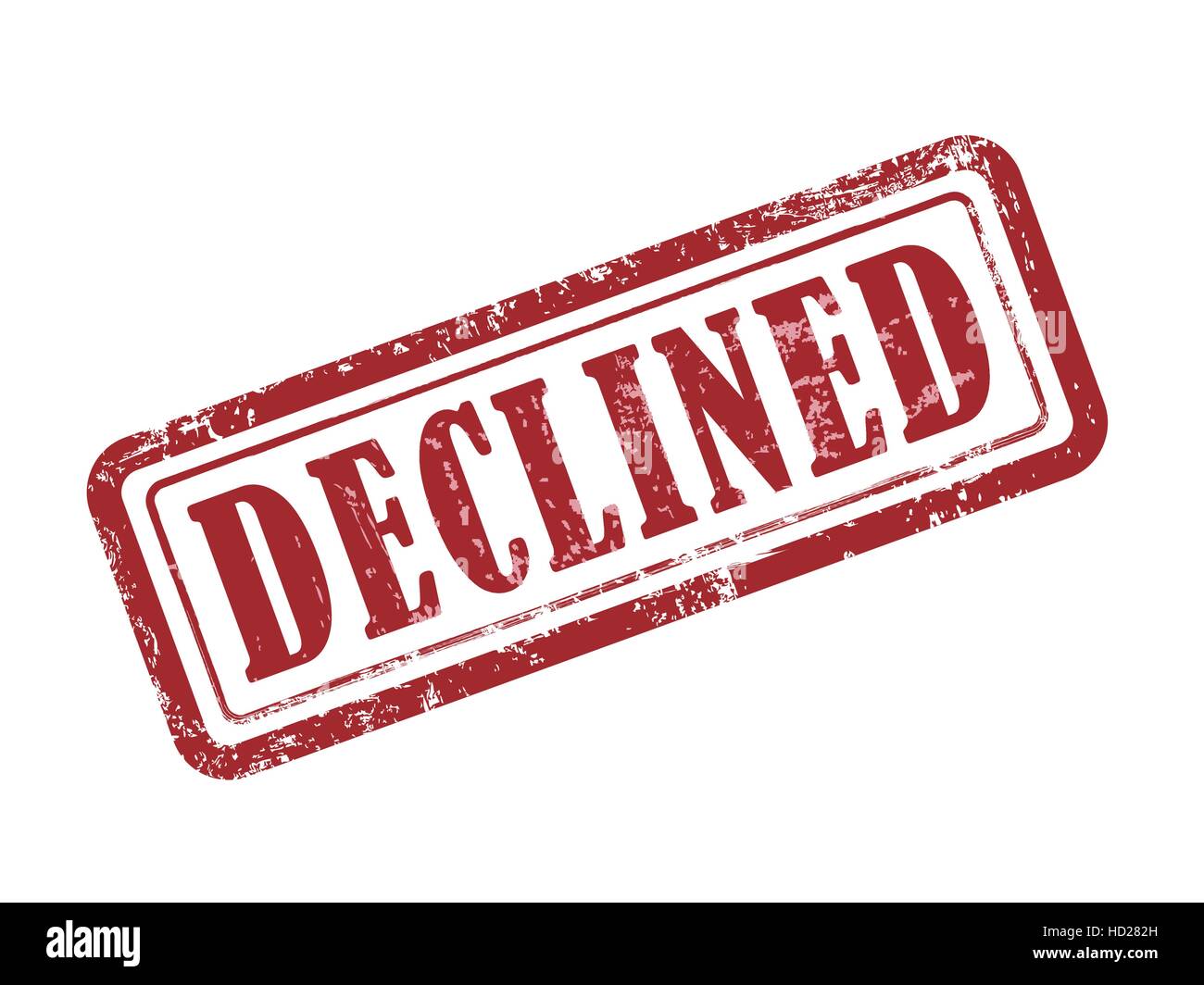 stamp declined in red over white background Stock Vector Image & Art ...