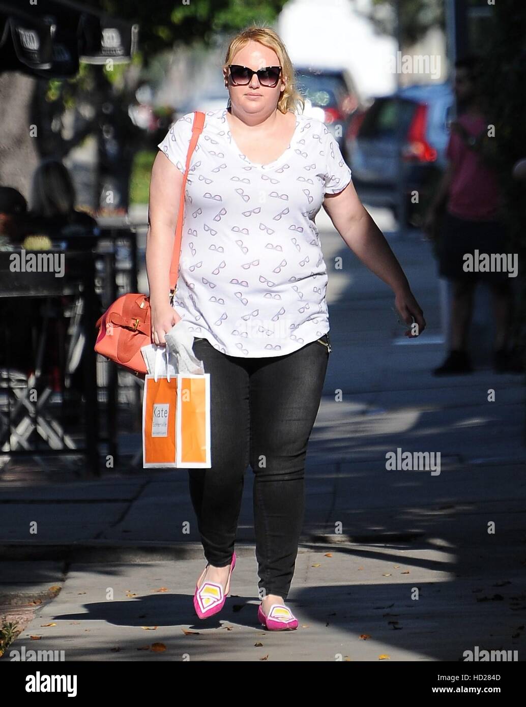 Rebel Wilson out in Los Angeles, California Featuring: Rebel Wilson ...