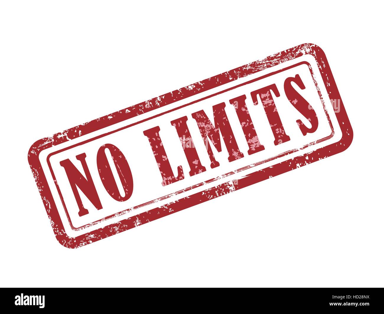 stamp no limits in red over white background Stock Vector Image & Art ...