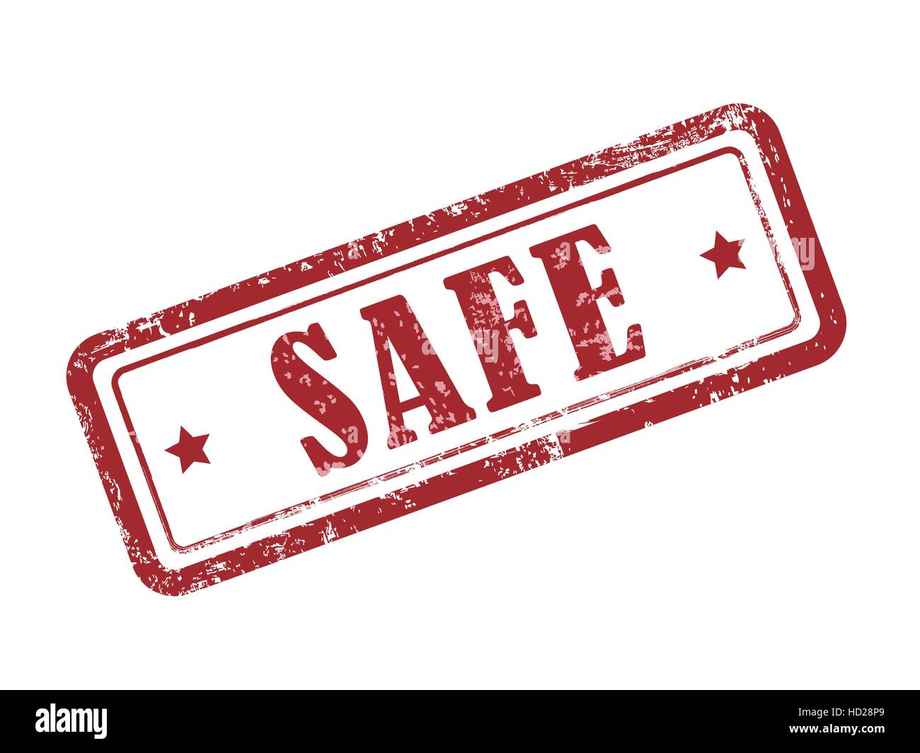 stamp safe in red over white background Stock Vector Image & Art - Alamy