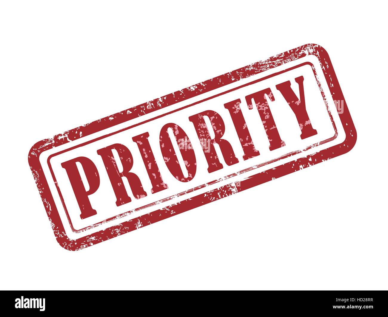 stamp priority in red over white background Stock Vector Image & Art ...