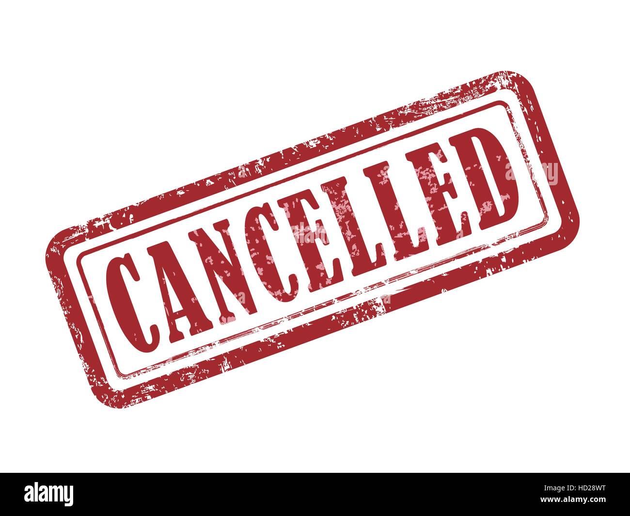 stamp cancelled in red over white background Stock Vector Image & Art ...