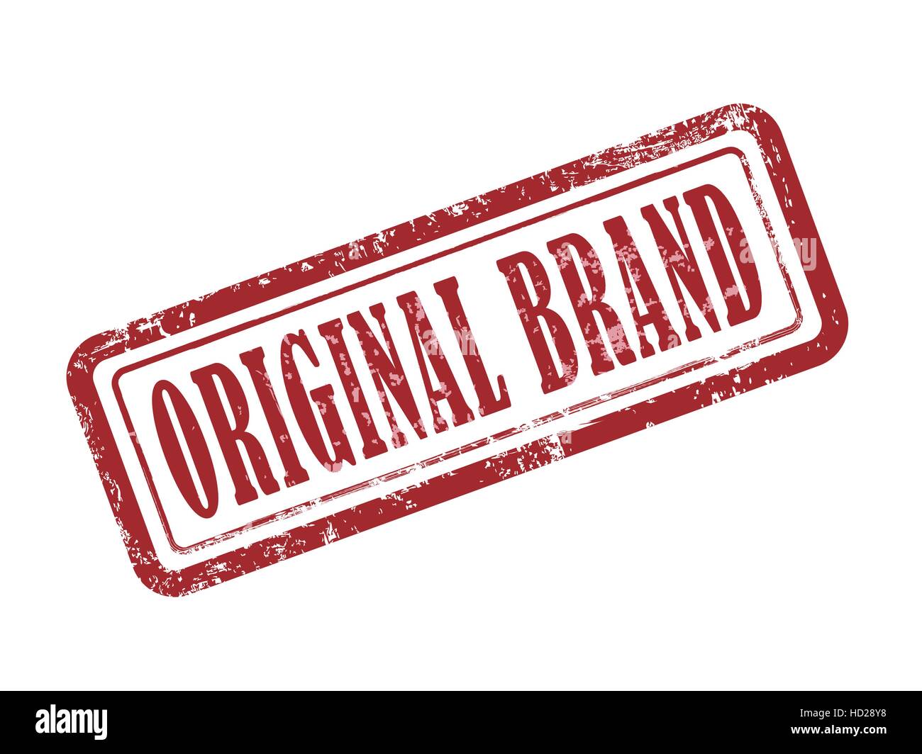stamp original brand in red over white background Stock Vector Image ...