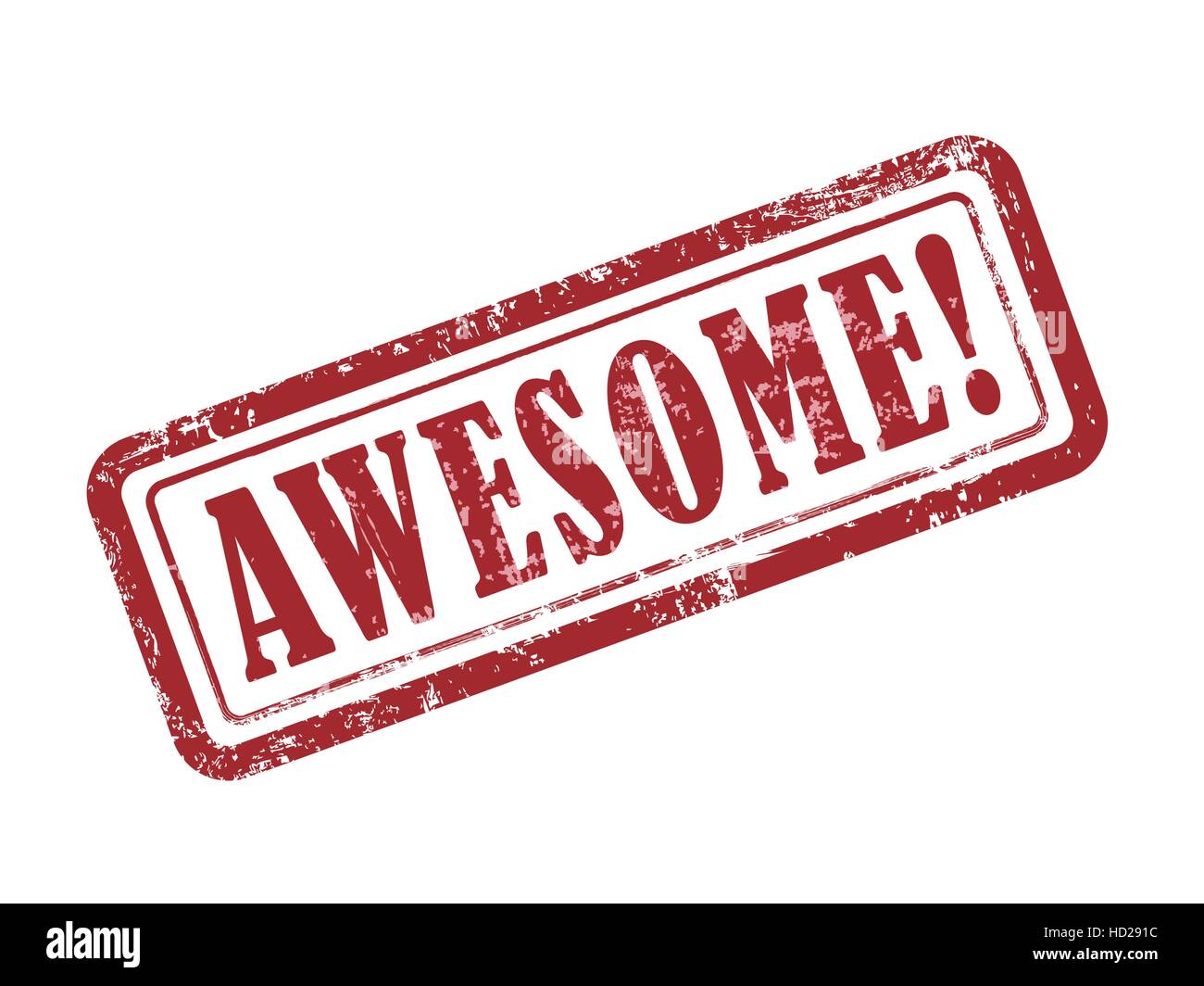 stamp awesome in red over white background Stock Vector Image & Art - Alamy