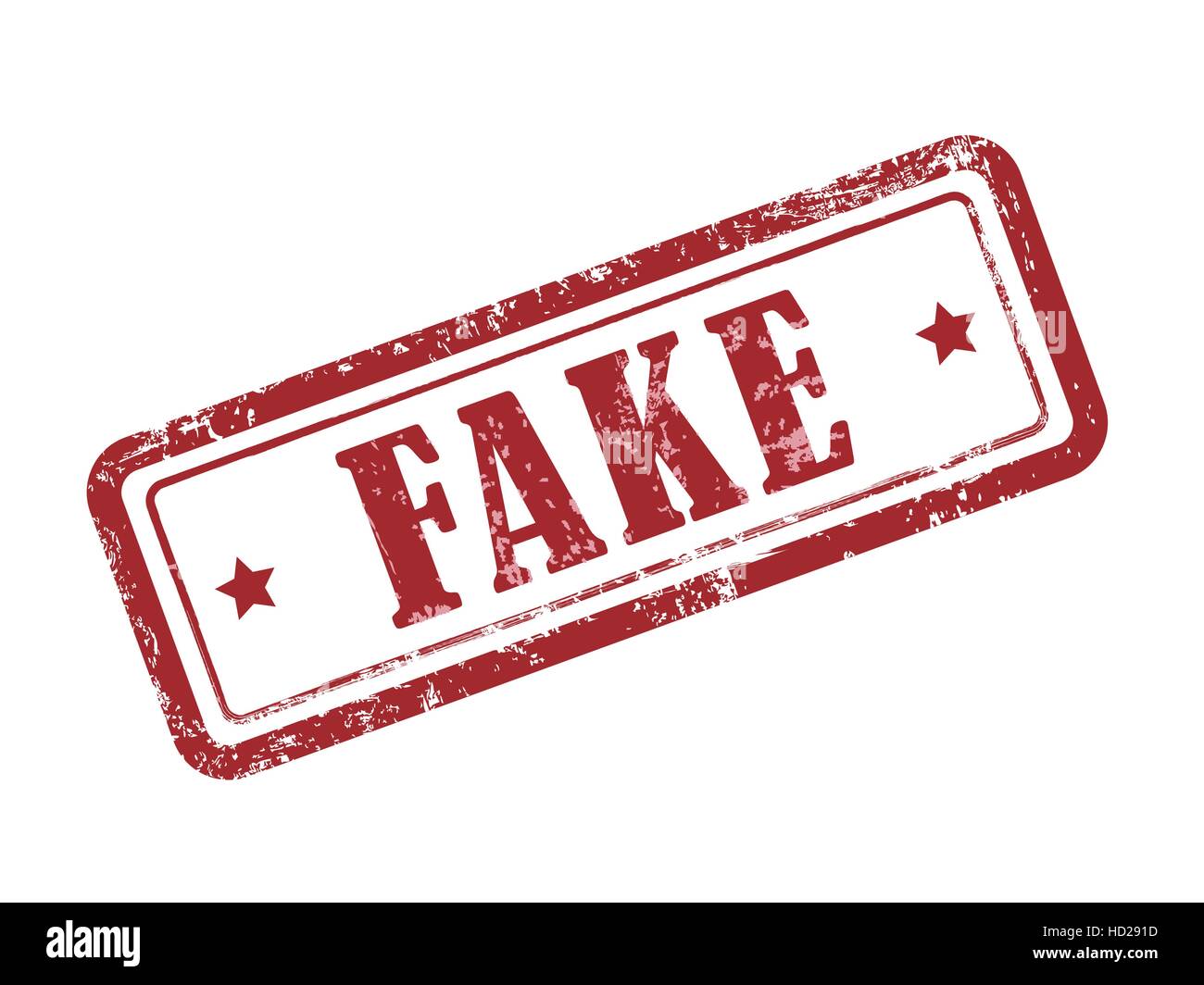 stamp fake in red over white background Stock Vector Image & Art - Alamy