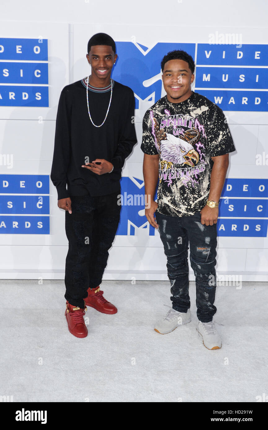 Christian Combs (left) and Justin Combs, Sean Combs' sons, attending ...