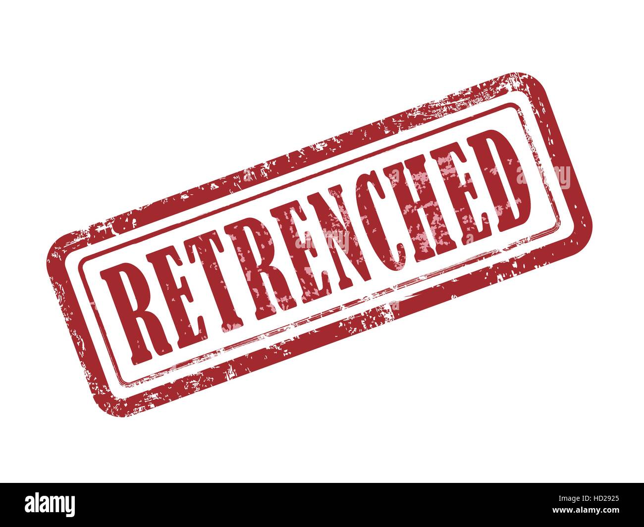 stamp retrenched in red over white background Stock Vector Image & Art ...