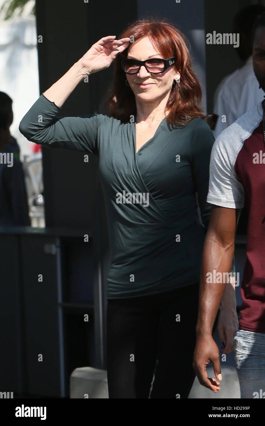 Derek Hough and Marilu Henner seen at Universal Studios where they were ...