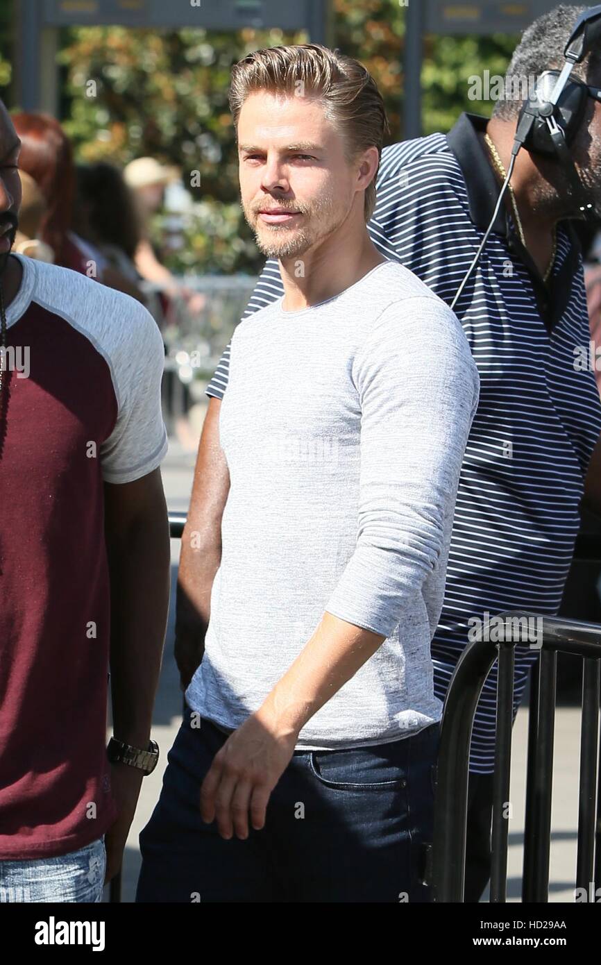 Derek Hough and Marilu Henner seen at Universal Studios where they were ...