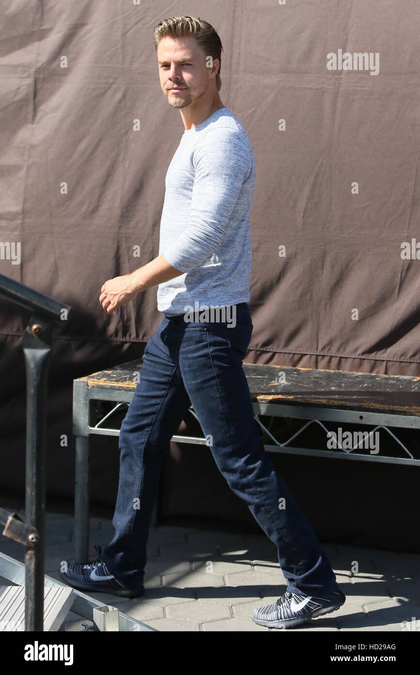 Derek Hough and Marilu Henner seen at Universal Studios where they were ...