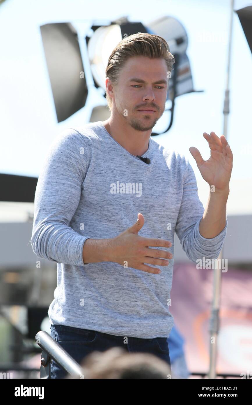 Derek Hough and Marilu Henner seen at Universal Studios where they were ...
