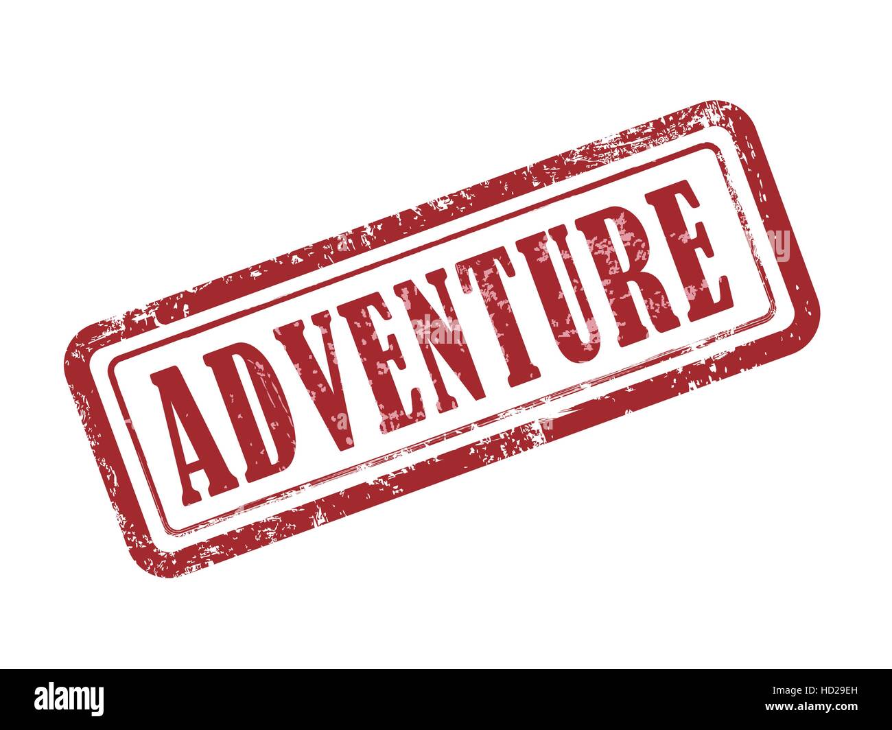 stamp adventure in red over white background Stock Vector Image & Art ...
